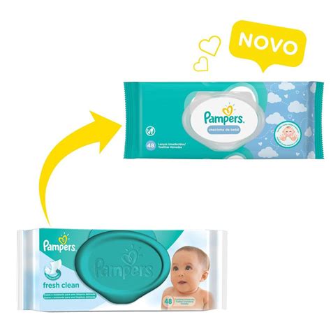 Lenço Umedecido Pampers Cheirinho De Bebê Com 48 Unidades Anossadrogaria