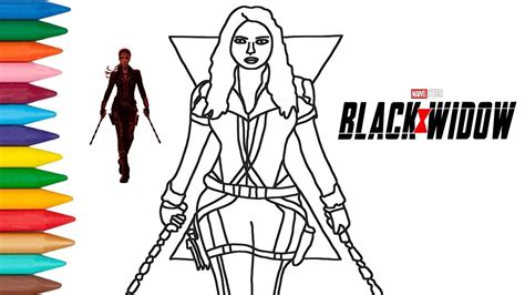 Coloring Pages Black Widow