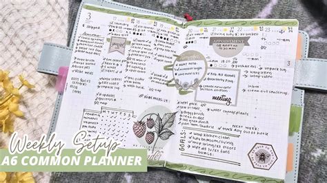Weekly Plan With Me Sterling Ink A6 Common Planner Youtube