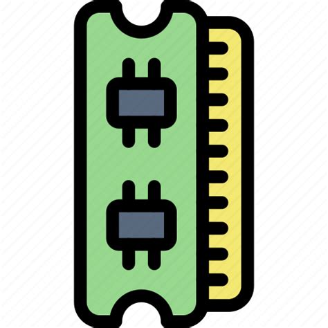 Ram Memory Chip Electronics Electronic Icon Download On Iconfinder