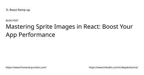 Mastering Sprite Images In React Boost Your App Performance