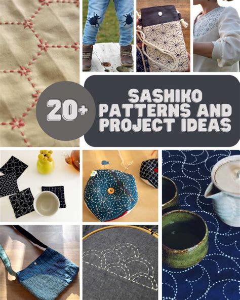 23 Sashiko Patterns With Sewing Project Ideas • Craft Passion