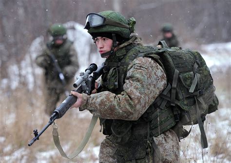 Russian Ratnik 3 Warrior 3 Infantry Combat System With Exoskeleton To