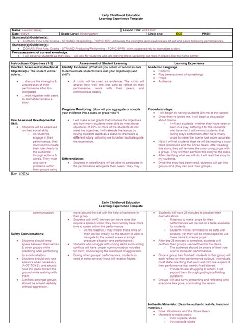 317 Drama Lesson Plan Download Free Pdf Rubric Academic Learning