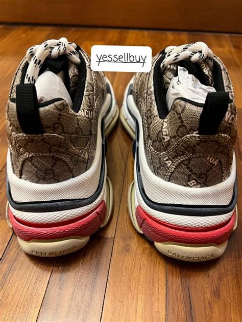 Balenciaga X Gucci Hacker Project Triple S Sneaker Mens Fashion