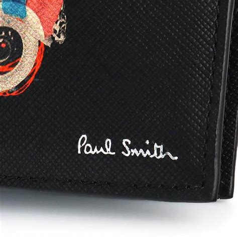 Paul Smith ポールスミス 二つ折り財布 財布 ミニクーパー ブラック マルチカラー M1a 4833 Iminar 89