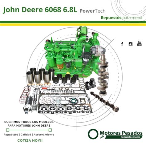 Repuestos Para Motor John Deere 6068 Powertech 6 8l Diámetro De