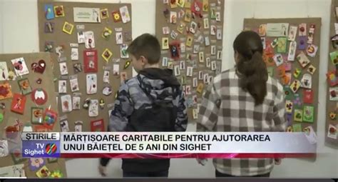 VIDEO Mărțișoare caritabile pentru ajutorarea unui băiețel de 5 ani