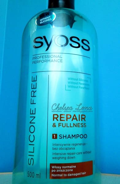 Szampon bez silikonów parabenów i parafiny Syoss Repair Fullness