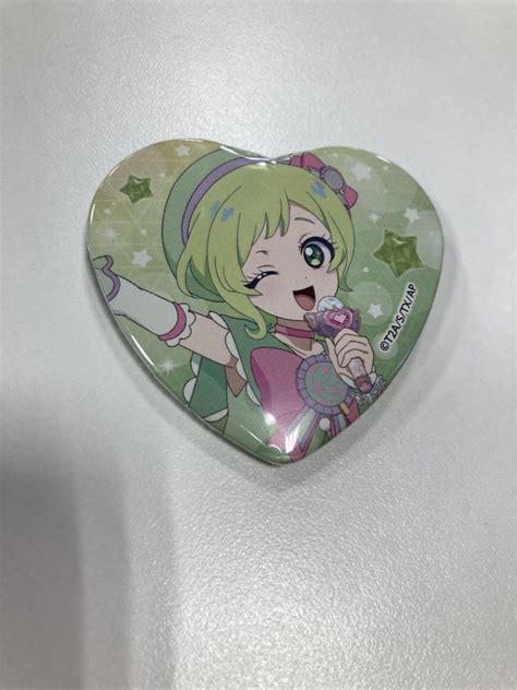 ひみつのアイプリ★ポップアップストア★ハート型缶バッチ★アイリ★ メルカリ