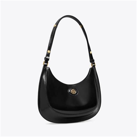 Sac croissant convertible Robinson en cuir spazzolato Femme Sacs Sacs Porté Épaule Tory