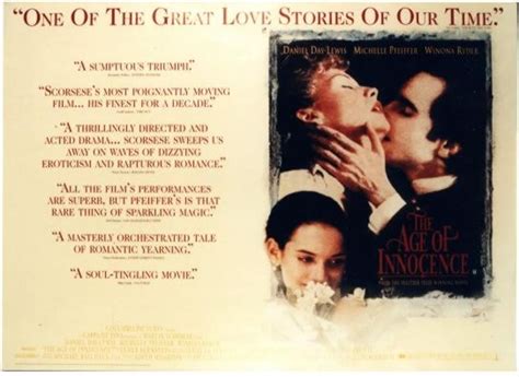 Age Of Innocence Original British Inch X Inch Quad Film Poster