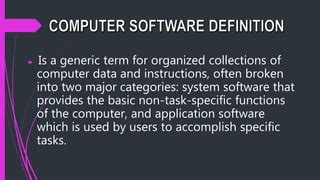 Computer Software PPT
