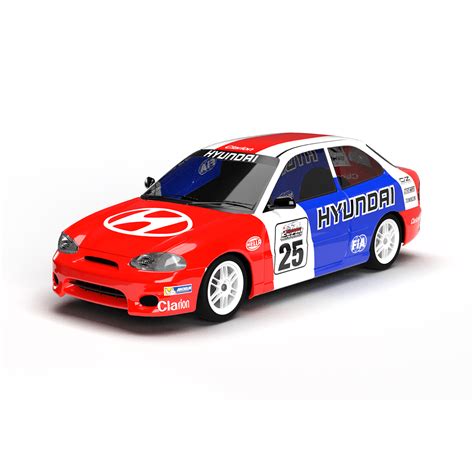 Hyundai Excel Cup 3d Livery Template Model Motorsport Graphics
