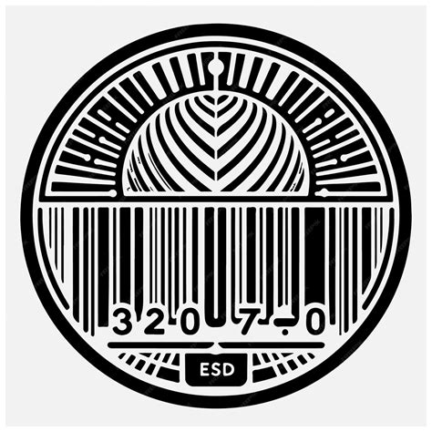 Bar Code Label Template Isolated On White Background Premium Ai Generated Vector