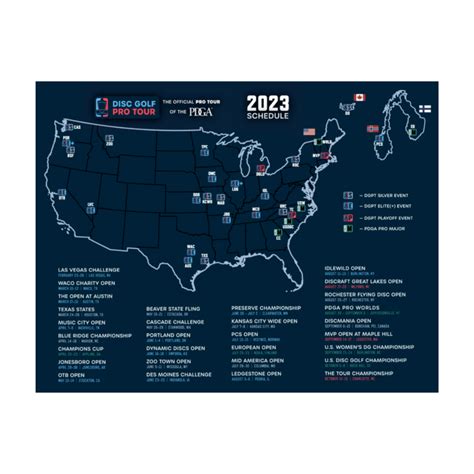 2023 Dgpt Schedule Magnet Disc Golf Pro Tour
