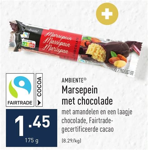 Ambiente Marsepein Met Chocolade Promotie Bij ALDI