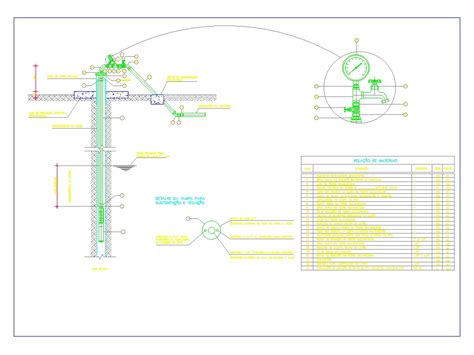 Captación De Agua Subterránea En Autocad Cad 13781 Kb Bibliocad