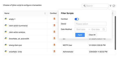 Create A Python Enabled Transaction Dashboard