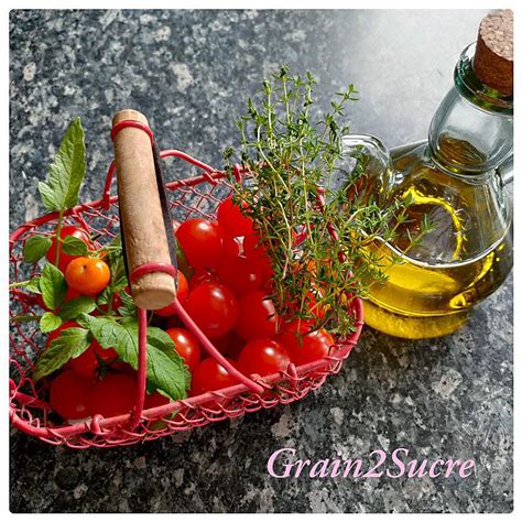Recette De Tomates Cerises Confites Au Thym Et Romarin