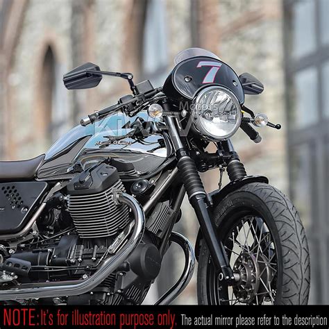 Road Naked Emperor Black Mirrors Compatible With Harley Davidson