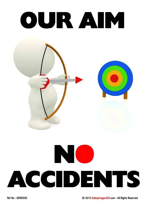 General Safety Posters Our Aim No Accidents Safety Posters