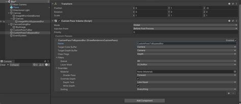 Unity UI Blur In HDRP
