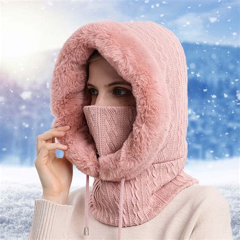 Dyfzdhu Winter Bomber Hat For Women Outdoor Riding Headgear Cold