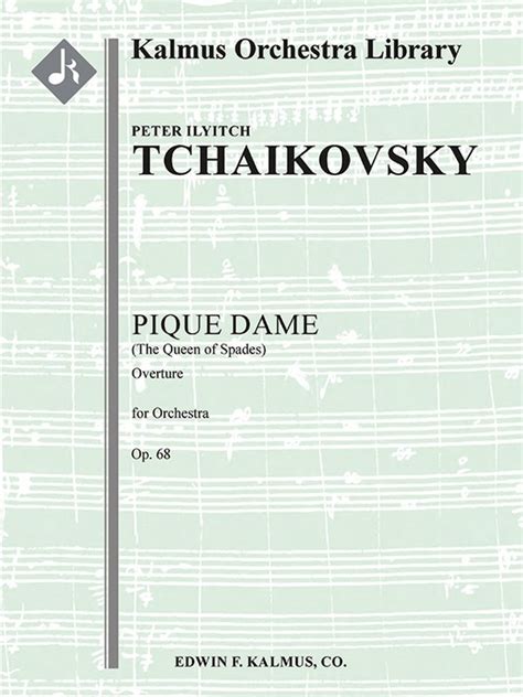Pique Dame Op Overture Full Orchestra Conductor Score Parts