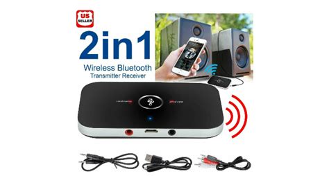 Bluetooth V4 Transmitter And Receiver Wireless A2dp Audio 3 5mm Aux