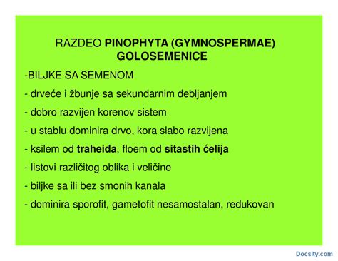 Golosemenice Slajdovi Botanika Farmacija Slajdovi Predlog Botanika
