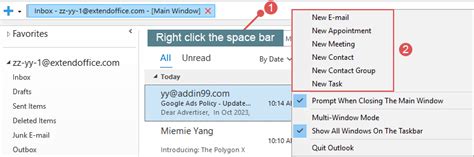 Revolutionize Outlook Experience All In One Tab For Emails Calendars Tasks And More