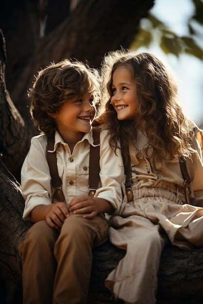 Premium Photo Sibling Bonding Under A Trees Shade Premium Photo Sibling Bonding Under A Trees Shade