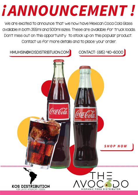 Kos Distribution On Linkedin Exciting News Mexican Coca Cola Glass