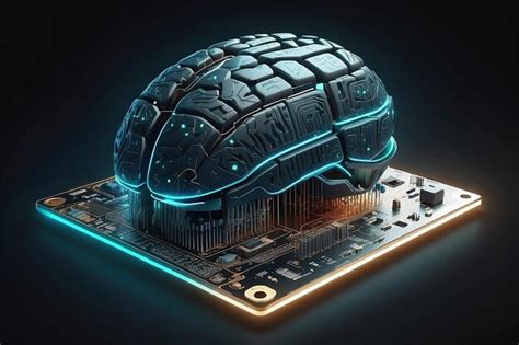Premium Photo Artificial Cyber Brain For Neural Networks Design