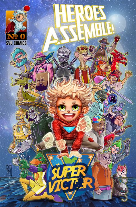 Comic Book For Super Victor Universe Vector Maestros