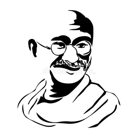 Mahatma Gandhi Portrait Stock Illustrations 401 Mahatma Gandhi