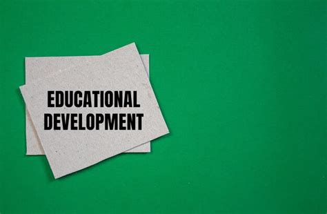 Premium Photo Educational Development Message Written On Paper Piece