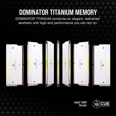 Ram Corsair Dominator Titanium White 32gb 2x16gb Rgb 7200 Ddr5
