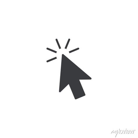 Cursor Icon Cursor Button Vector Cursor Shape Arrow Symbol • Wall