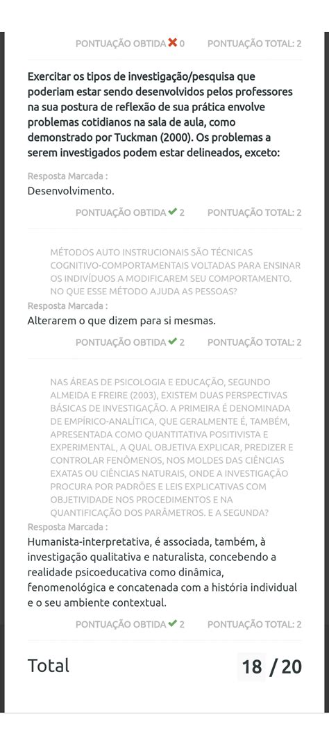 Question Rio Ii Psicologia Da Educa O E Da Aprendizagem Faveni