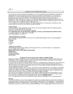 Week 4 Edapt Nursing CARE Intrapartum Week 4 Edapt Intrapartum Care