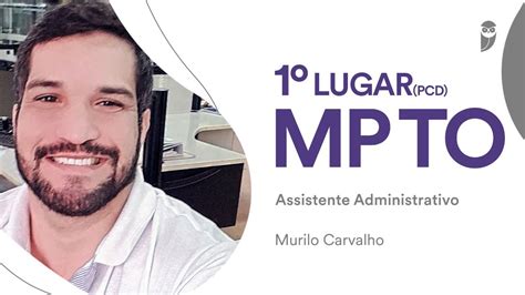 MP TO Conheça Murilo Carvalho aprovado em 1º lugar PCD para Técnico