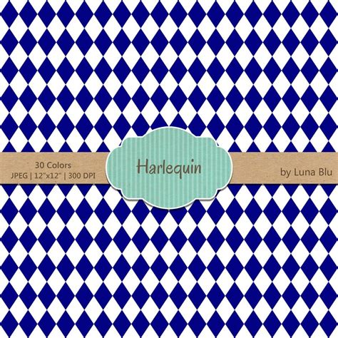 Harlequin Digital Paper Pack Rainbow Harlequin Etsy