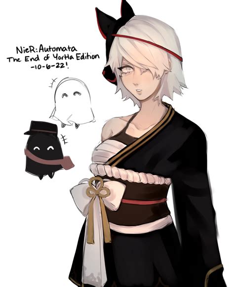 Safebooru 1girl Android Artist Request Bare Shoulders Black Gloves