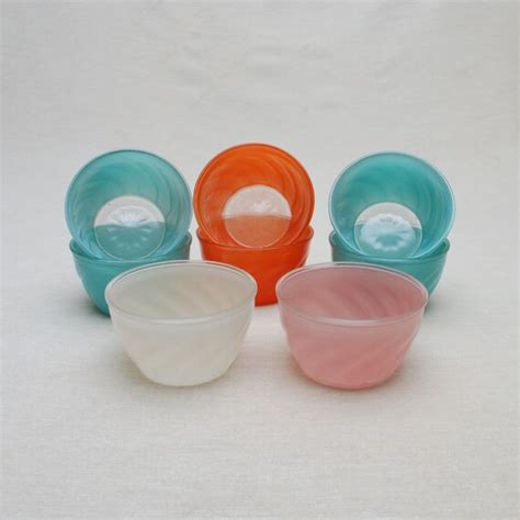 Vintage Glass Dessert Bowls Set Of 8 By Thequaintnursery On Etsy