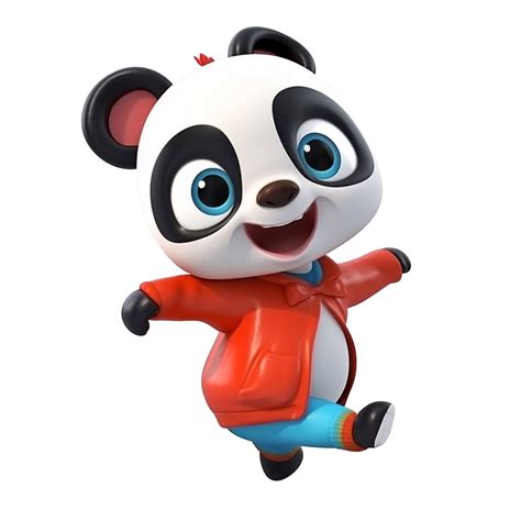 3d Cute Panda Character 24272727 Png