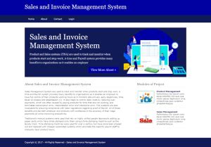 Python Django MySQL Project Sales And Invoice Management System