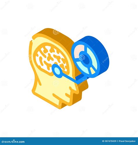 Cognitive Skills Neuroscience Neurology Isometric Icon Vector