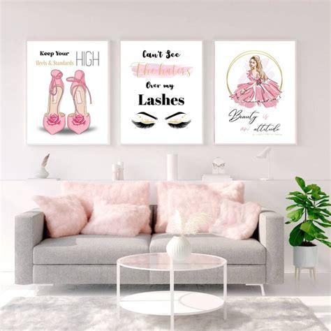 Cant See The Haters Over My Lashes Print Office Decor Etsy